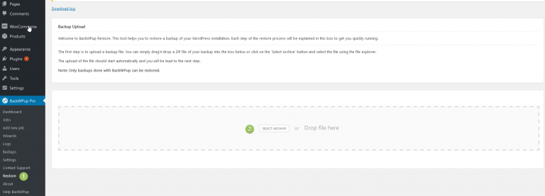 How do I use the BackWPup Restore feature? – BackWPup Docs