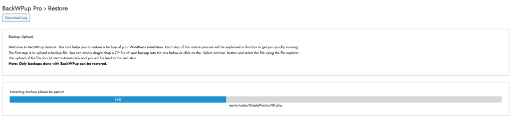 How do I use the BackWPup Restore feature? – BackWPup Docs