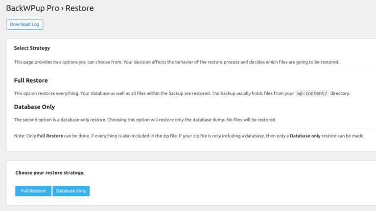 How Can I Create a Backup and Restore my WordPress Website with BackWPup? – BackWPup