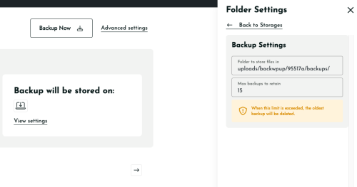 How to save backups to a folder – BackWPup Docs